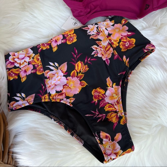 Volcom | Swim | Volcom Garden Variety Retro Swim Bottoms Small | Poshmark